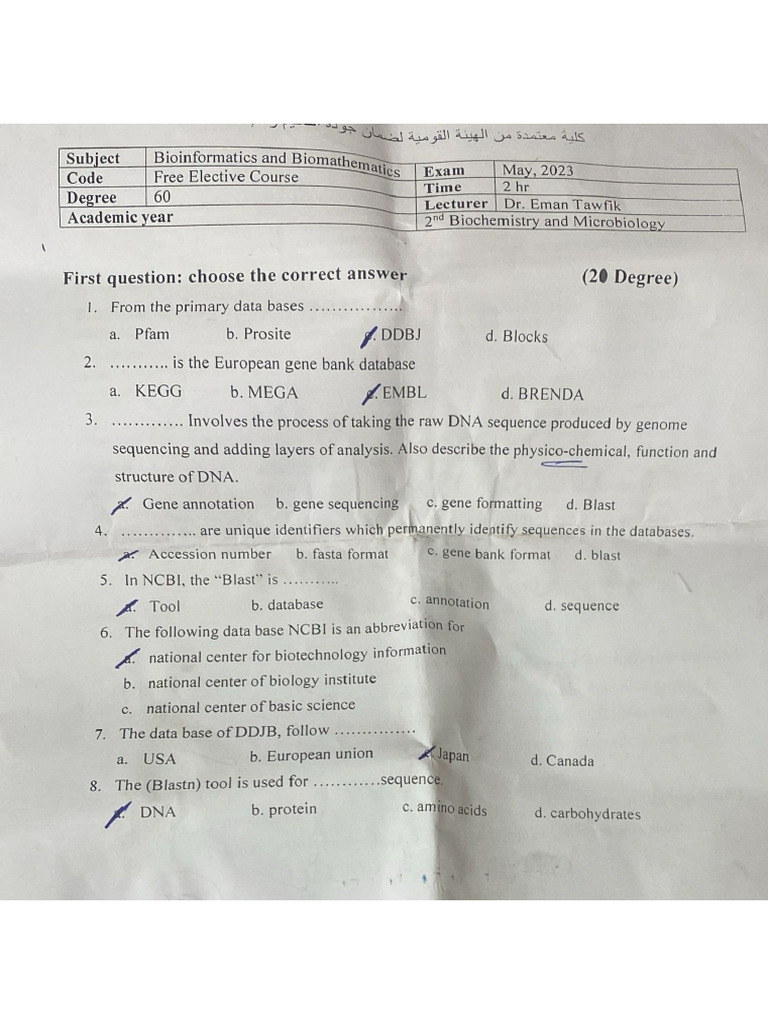 Final Bioinformatics 2023 | PDF