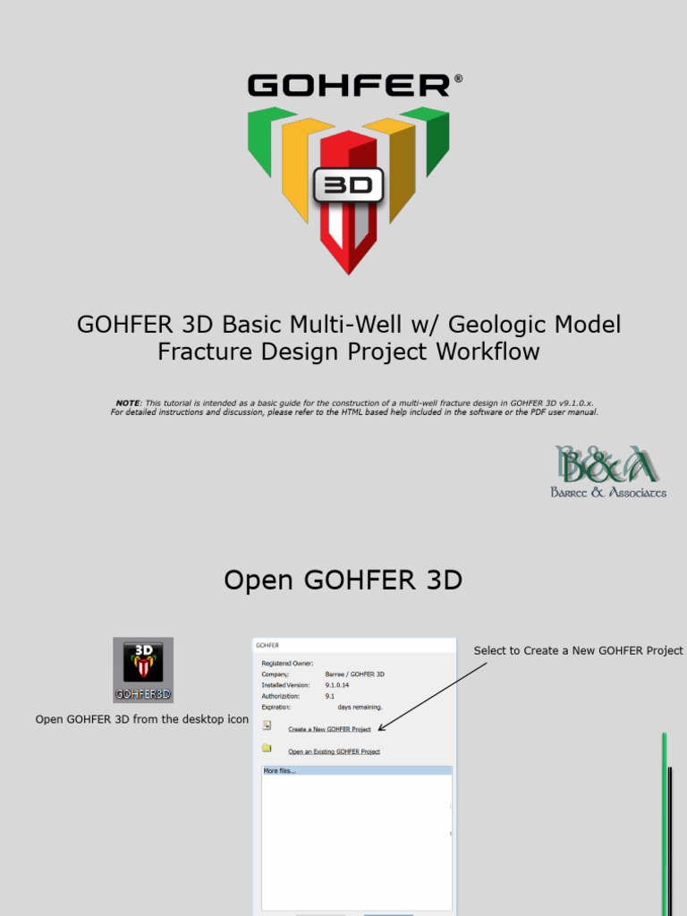 GOHFER 3D Basic Frac Design Workflow | PDF | Computer File | Microsoft ...