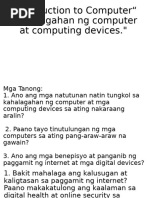 Lesson 1-Ano-ang-Kompyuter-at-ang-mga-Gamit-nito | PDF