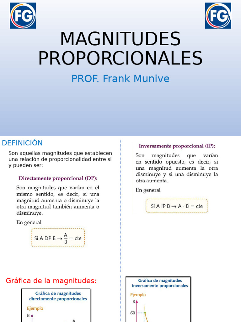 Magnitudes Proporcionales | PDF