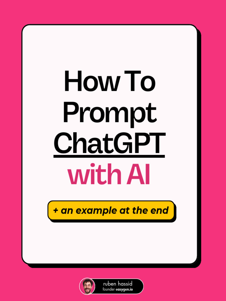 How To Prompt ChatGPT 1729258332 | PDF