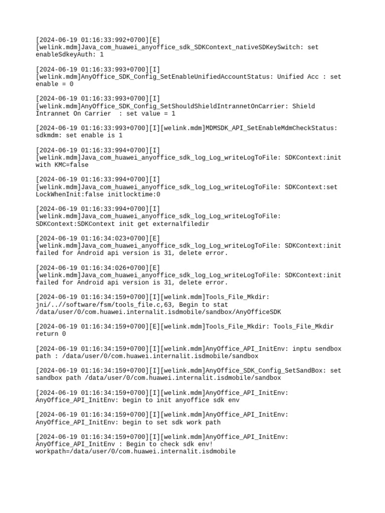 anyoffice_log | PDF | Computing Platforms | Computer Architecture