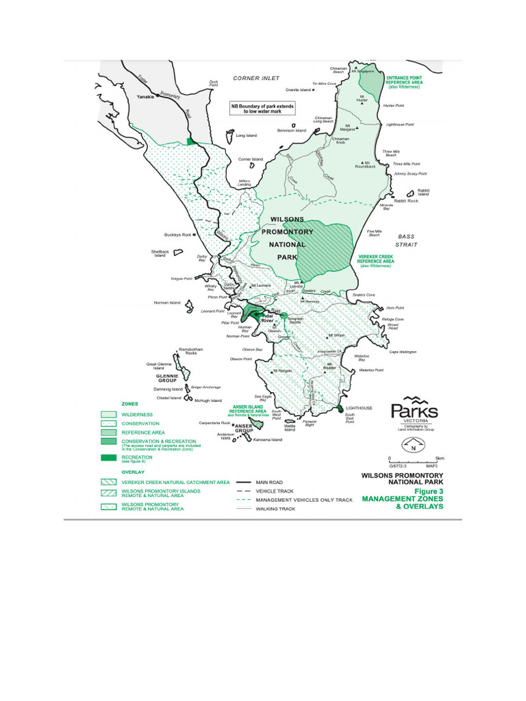 Wilsons Prom Management Zones | PDF