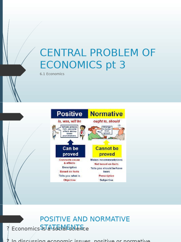 Normative and Positive Statements and Economic Systems (4) | PDF | Economic System | Profit ...