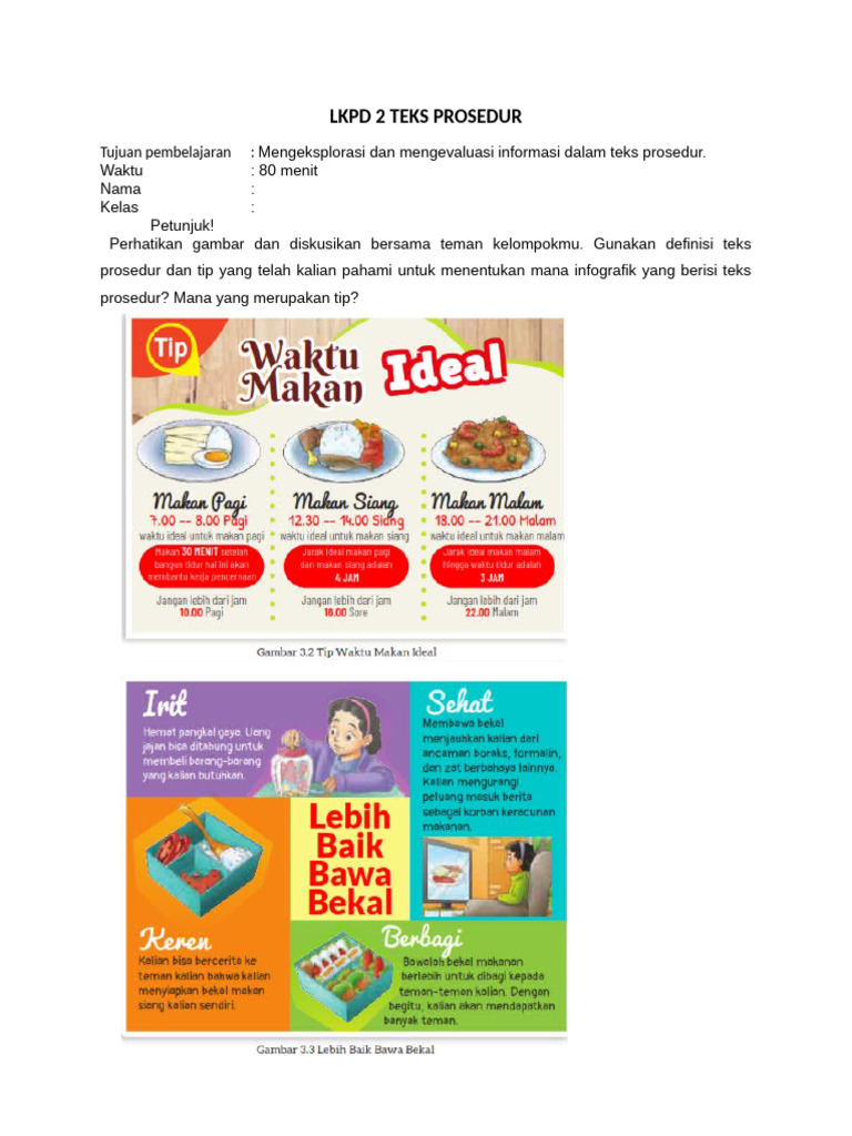 LKPD 2 TEKS PROSEDUR | PDF