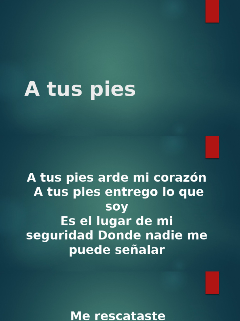 A tus pies: Adoración y entrega | PDF