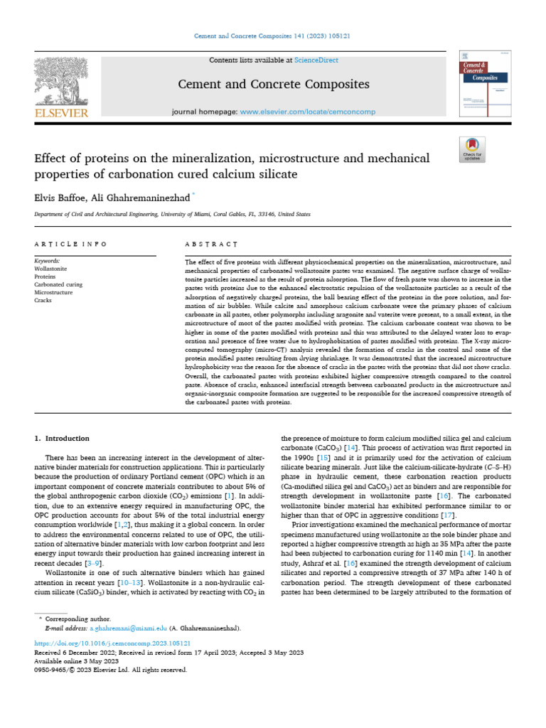 Biomolecules Wollastonite | PDF | Cement | Chemistry