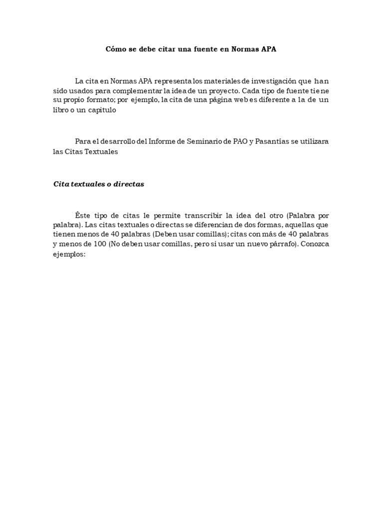 Citar Referencias de Fuentes | PDF | Citación