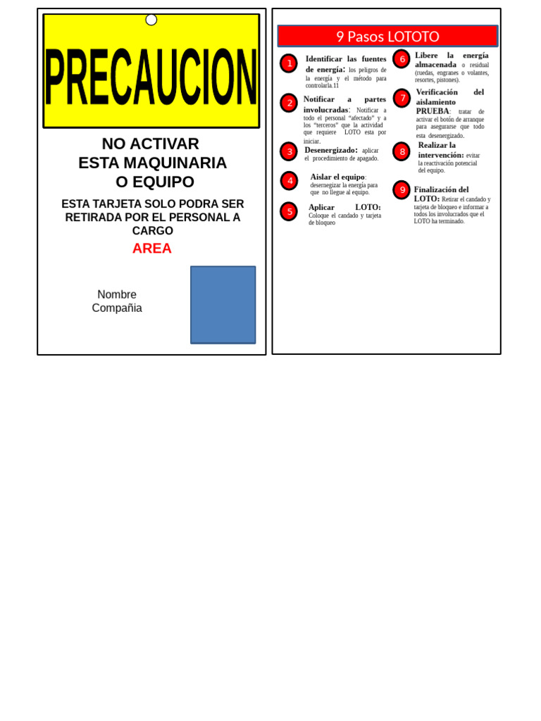 Template Tarjetas Lototo Nuevo | PDF