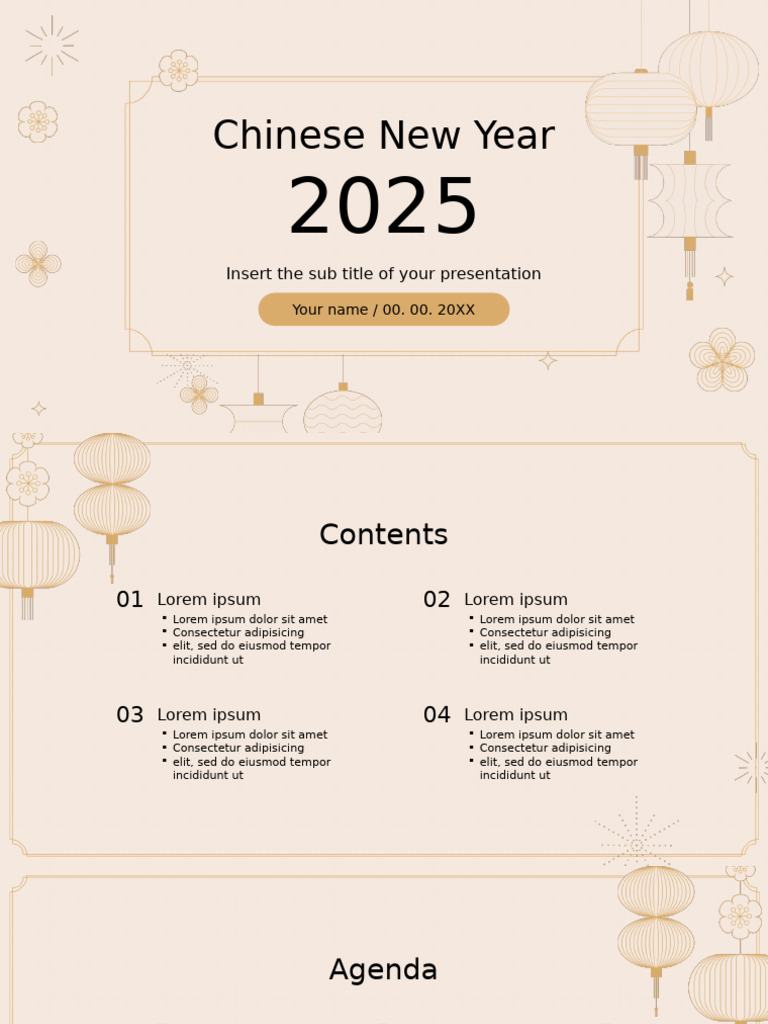 Chinese New Year 2025 Presentation Template | PDF