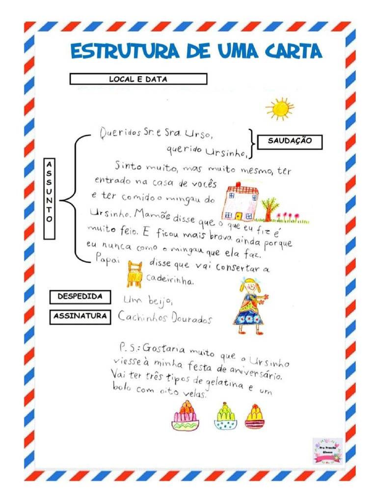 Carta Cachinhos Carteiro Chegou | PDF