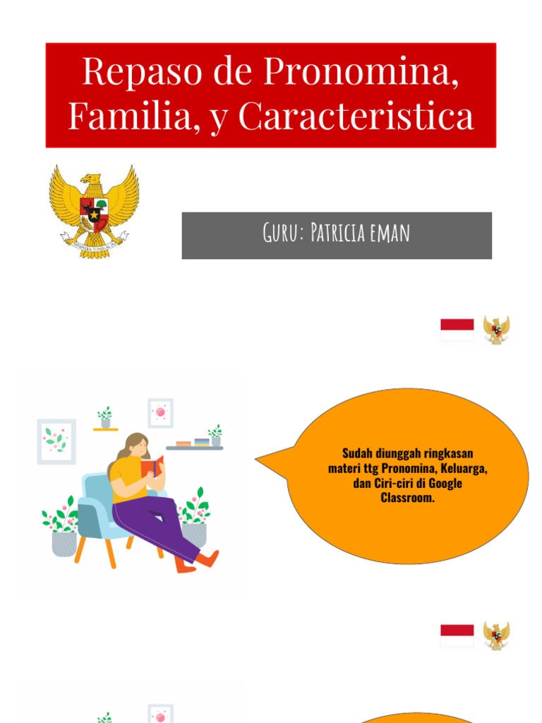 Pronomina, Keluarga, dan Ciri-ciri | PDF
