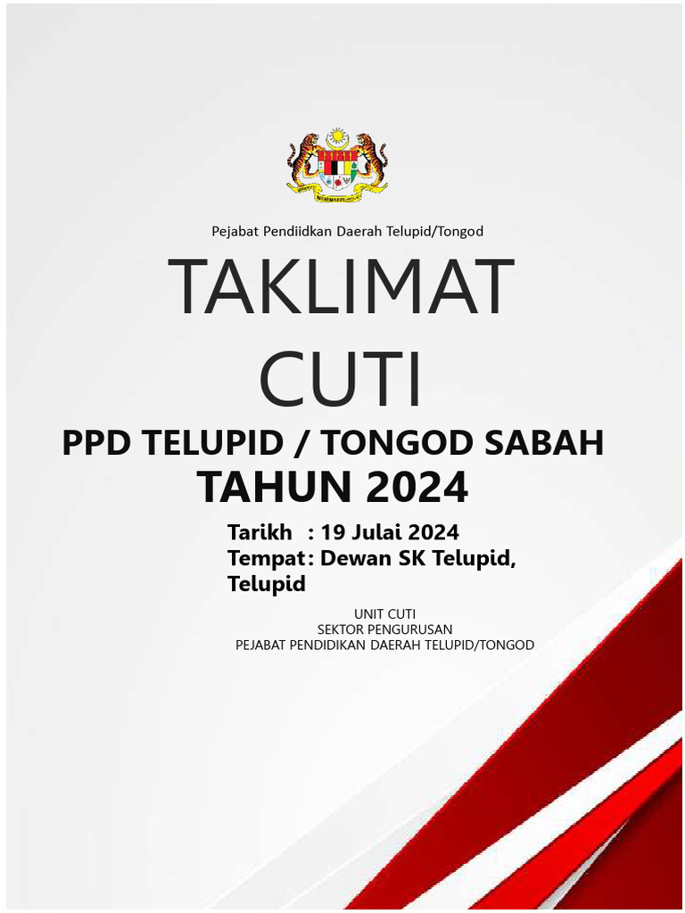 12. Kemudahan Cuti | PDF