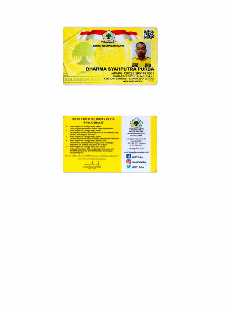 Kartu Golkar | PDF