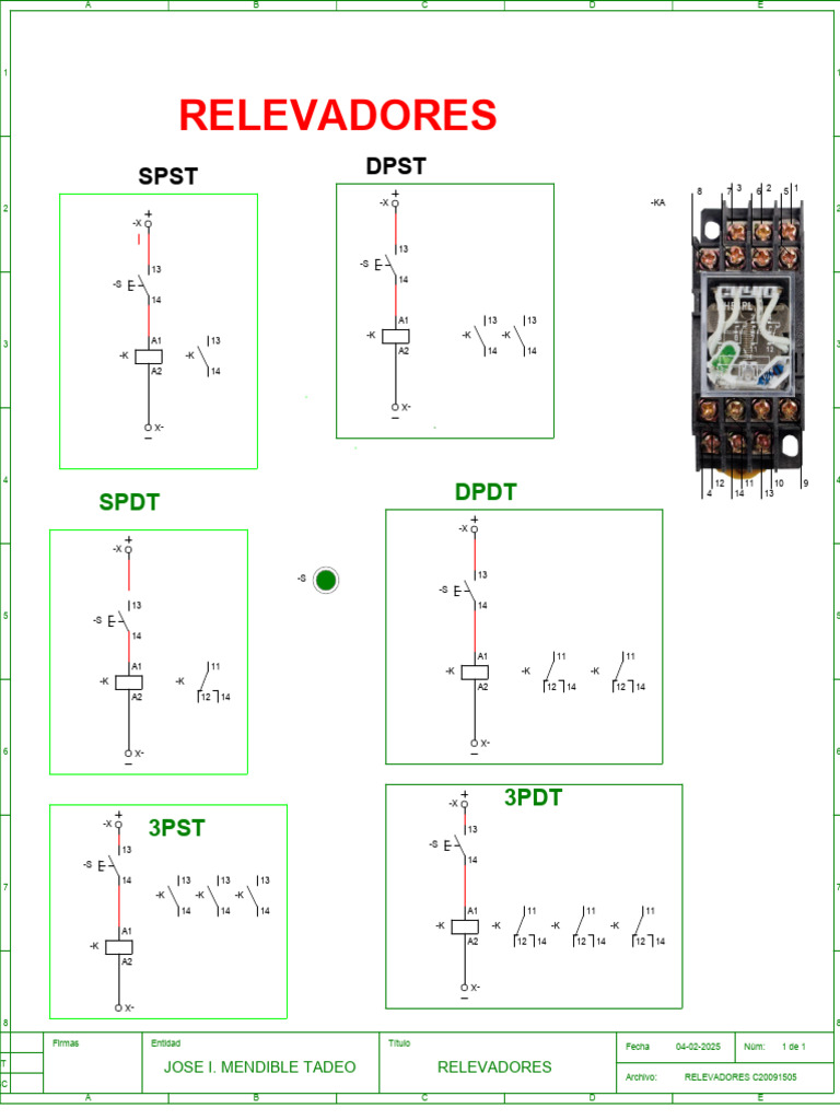 Relevadores en Cade Simu | PDF