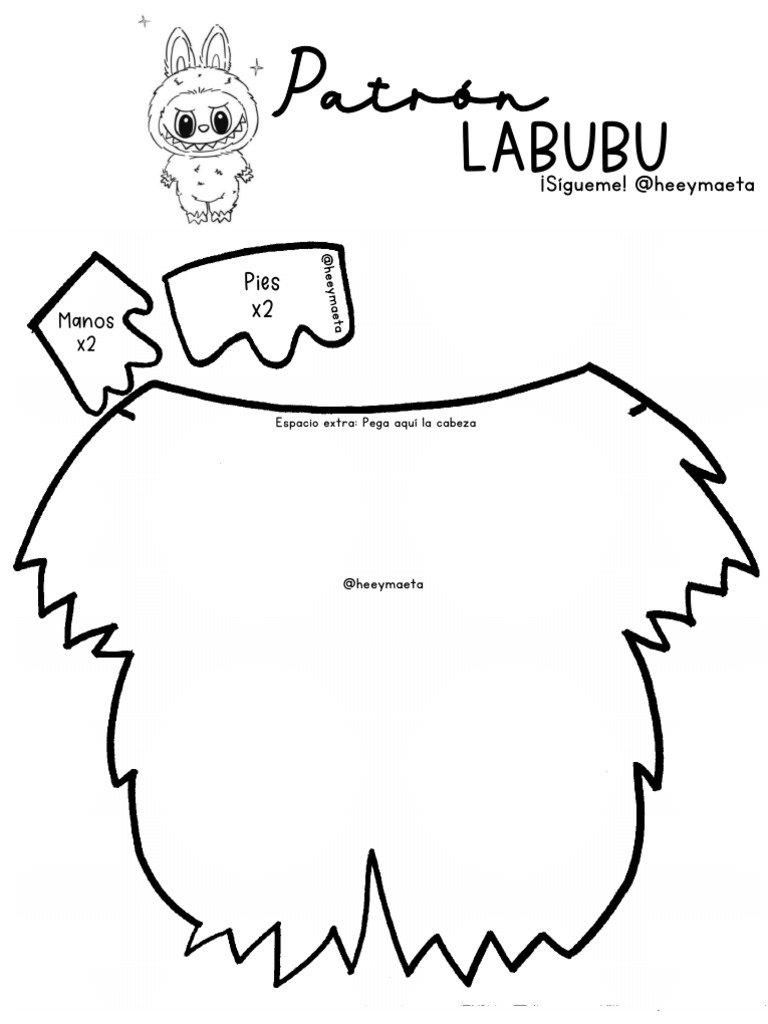 Patrón Labubu @heeymaeta | PDF