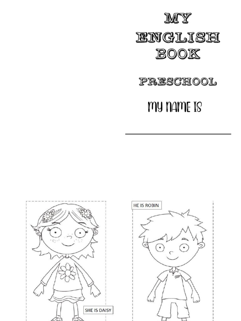 Preschool English Book: Our Friends | PDF
