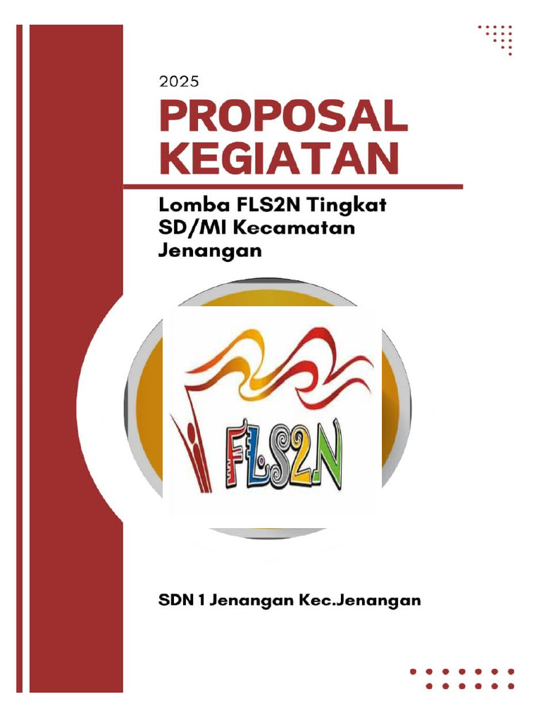Proposal Lomba FLS2N SDN 1 Jenangan 2025 | PDF