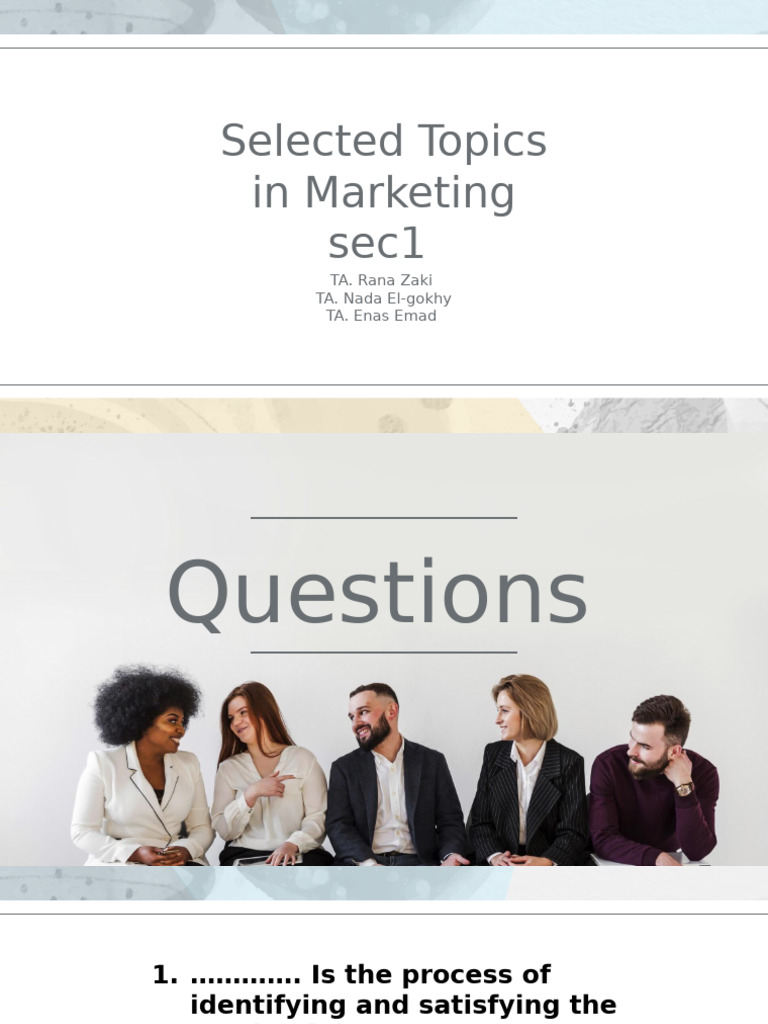 Selected Topics (Sec 1) | PDF