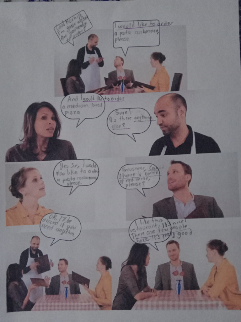 At the restaurant dialogue. (1) | PDF