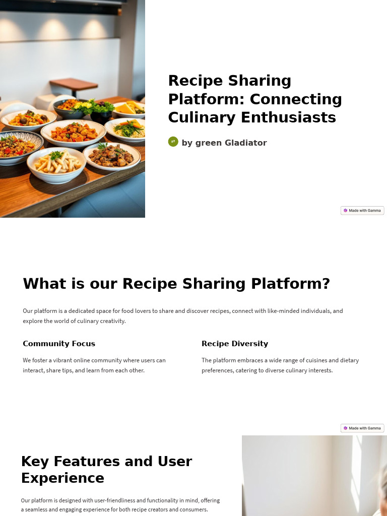 Recipe Sharing Platform for Food Lovers | PDF | Cloud Computing ...