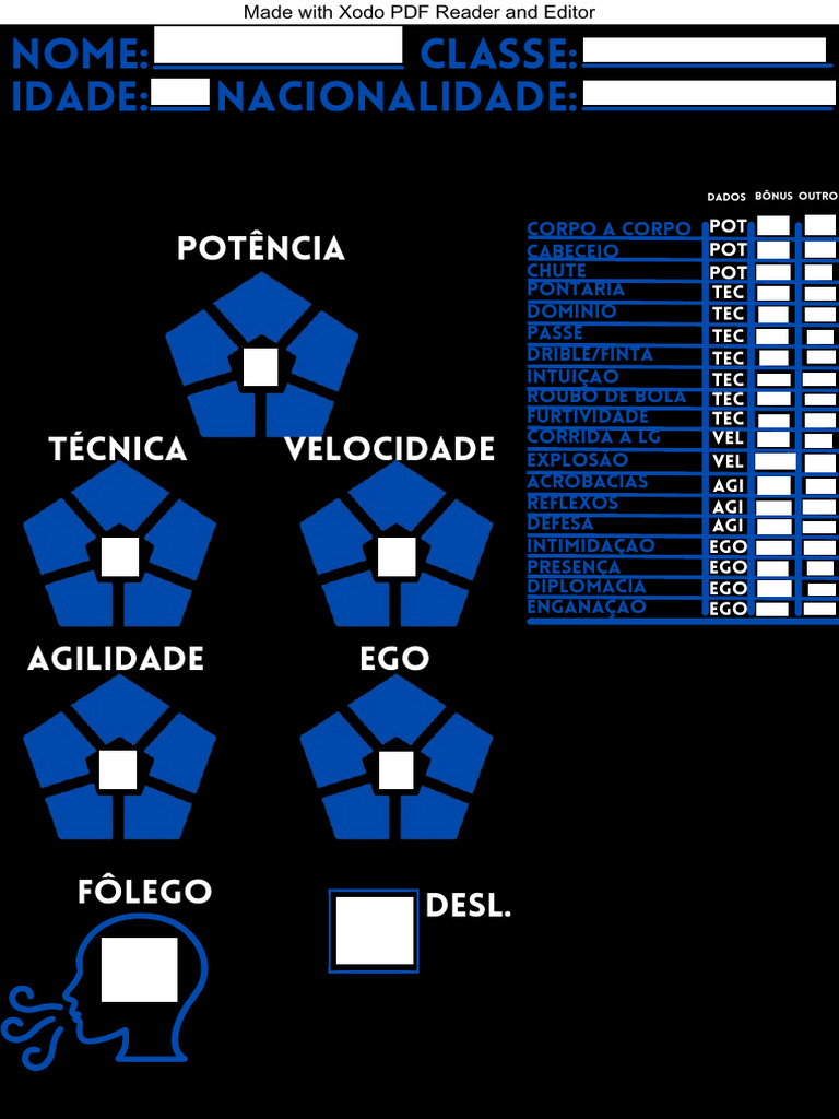 Ficha de Blue Lock | PDF