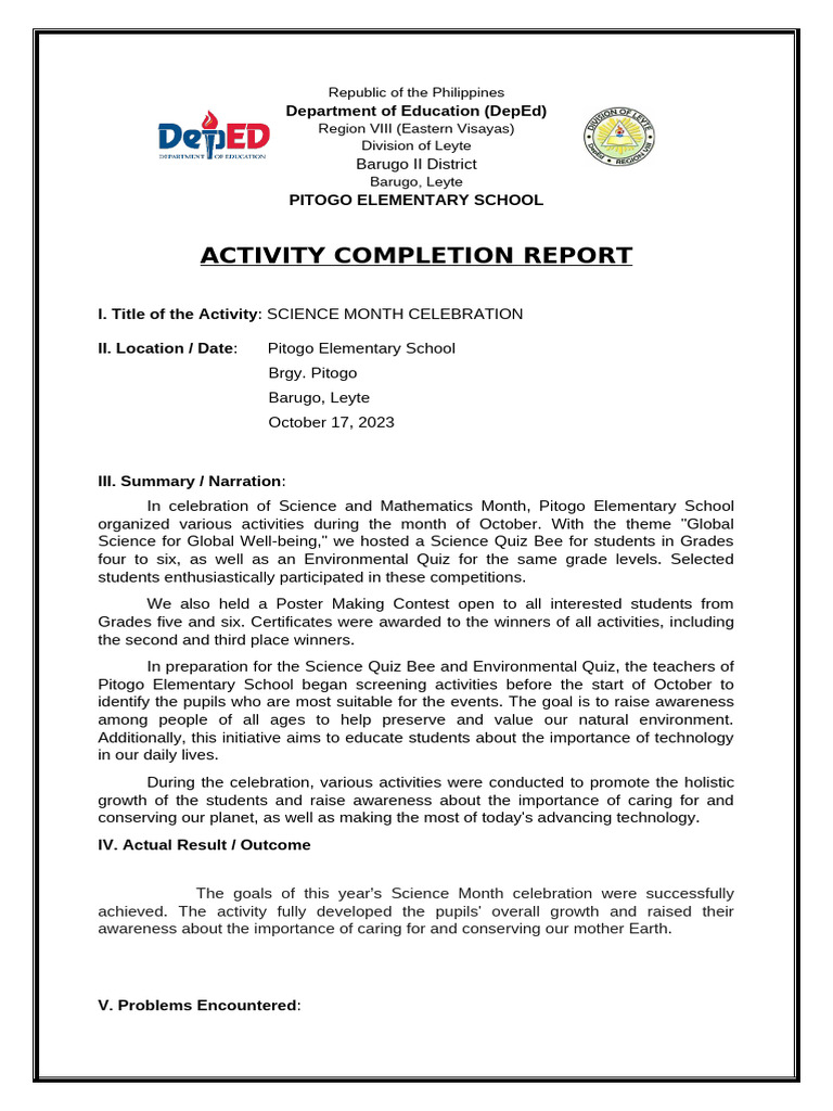 Science Month ACR | PDF | Science