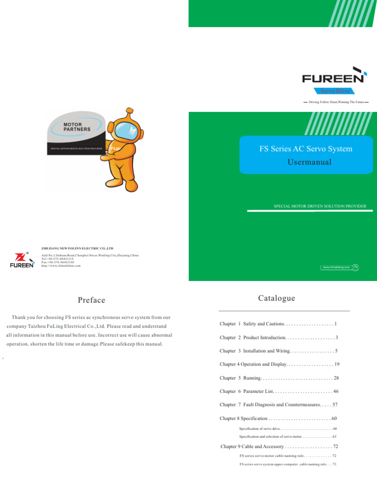 FS Series AC Servo System Manual | PDF | Power Supply | Electrical Wiring