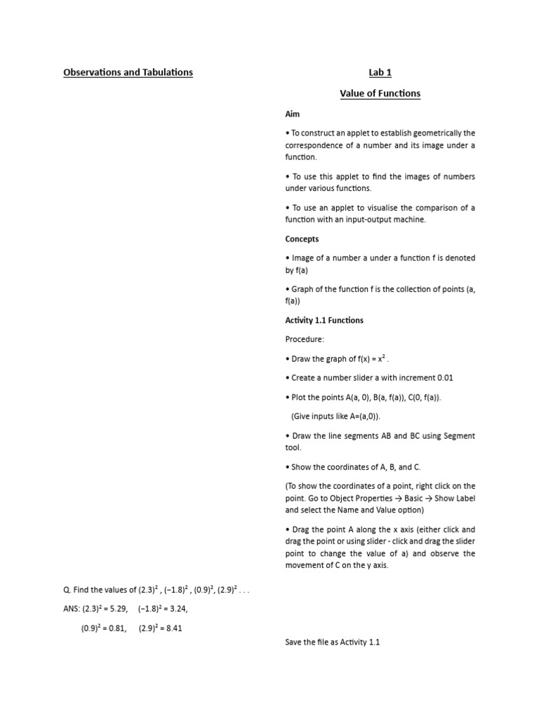 Lab 1 Pdf Mathematics