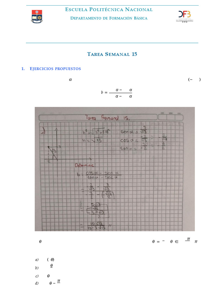 TAREA SEMANAL 15 | PDF | Geometría | Matemáticas