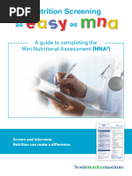 3.mini Nutritional Assessment MNA SF | PDF | Malnutrition | Body Mass Index
