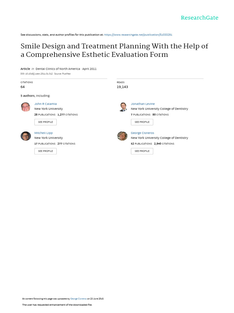 Smile Designand Treatment Planning Withthe Helpofa Comprehensive ...