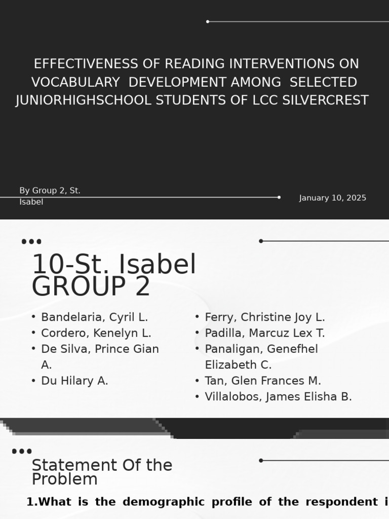 Black and White Minimalist Thesis Defense Presentation | PDF | Reading ...