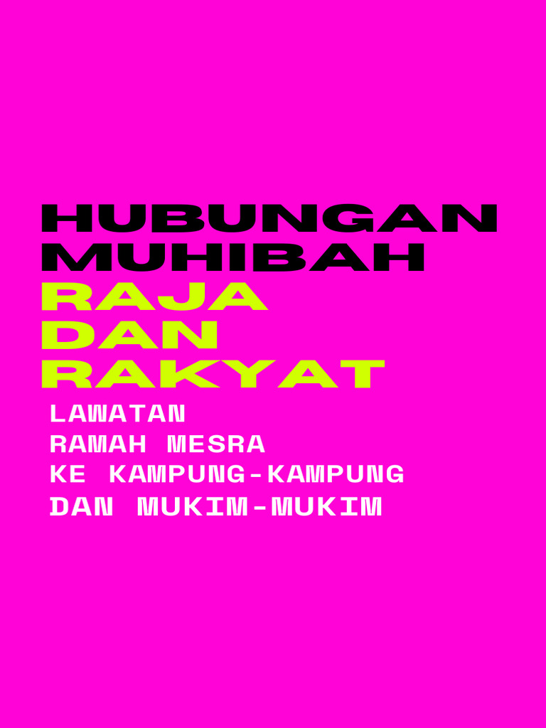 Hubungan Muhibah Raja Dan Rakyat | PDF