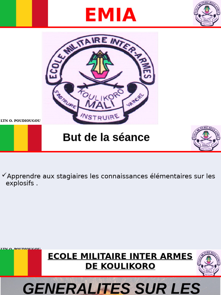 Généralités Sur Les Explosifs | PDF | Matériaux | Sciences physiques