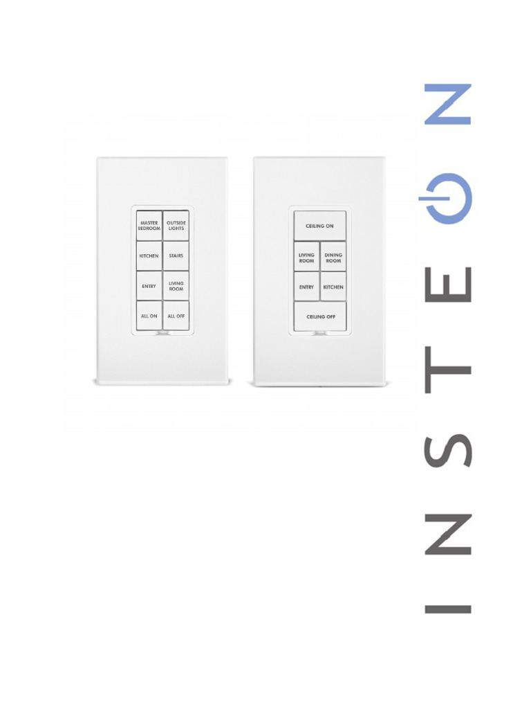 Insteon Keypad 2334-2xx Manual | PDF | Switch | Fuse (Electrical)