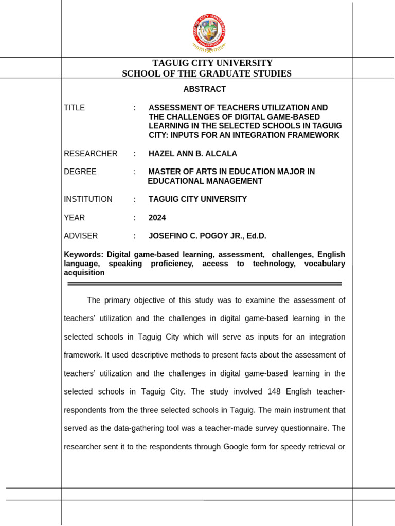 ALCALA_ABSTRACT | PDF | Educational Technology | Learning