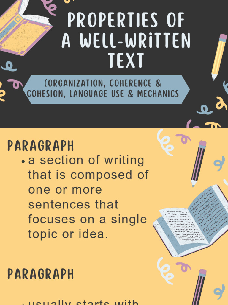 Properties of Well-Written Text | PDF | Paragraph | Word