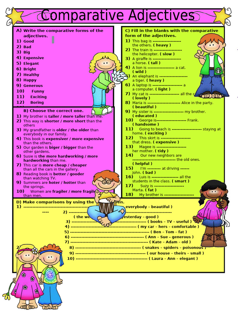 Comparative Adjectives | PDF