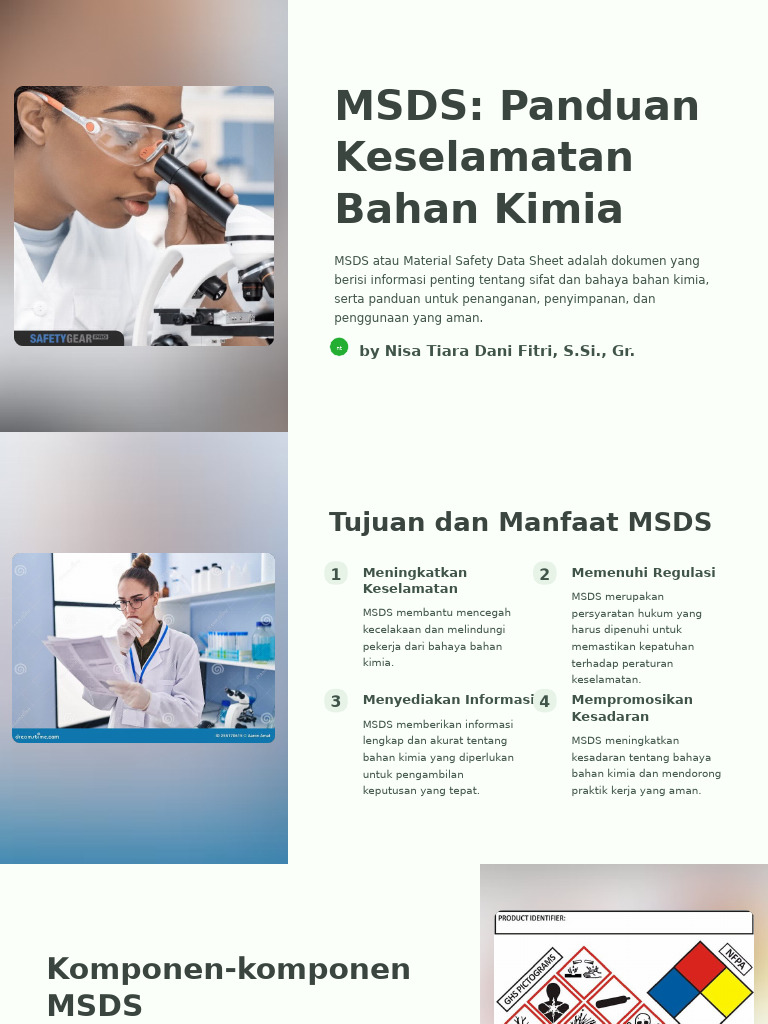MSDS Panduan Keselamatan Bahan Kimia | PDF