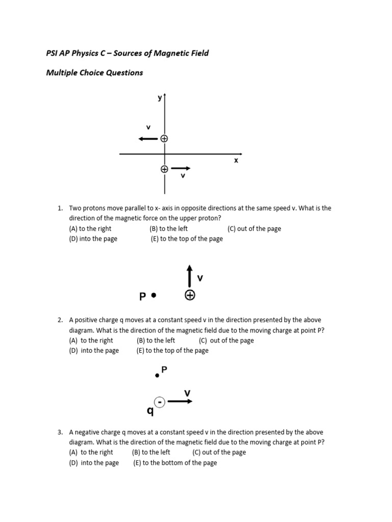 Magnetic Field Concepts in AP Physics C | PDF | Electric Current ...