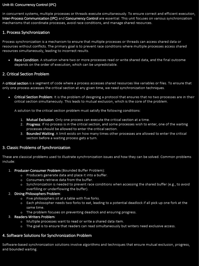 Unit III | PDF | Process (Computing) | Thread (Computing)