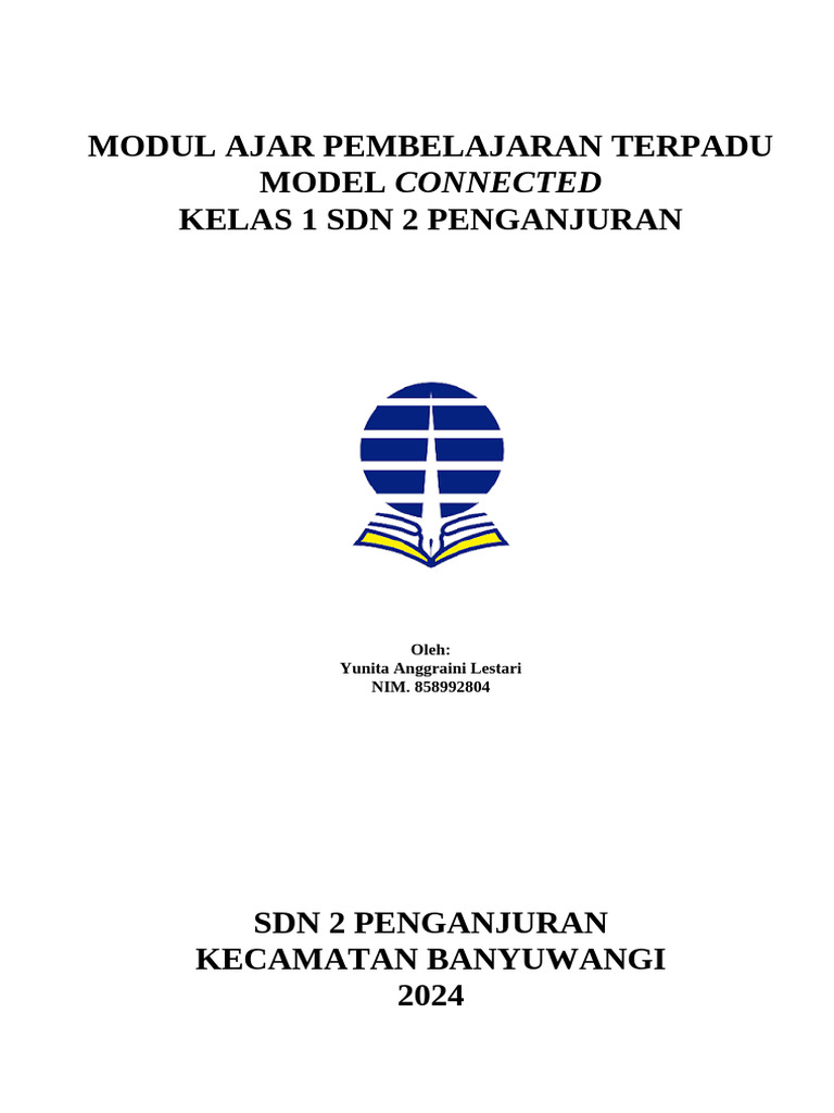MODUL AJAR PEMB. TERPADU MODEL CONNECTED (1) | PDF