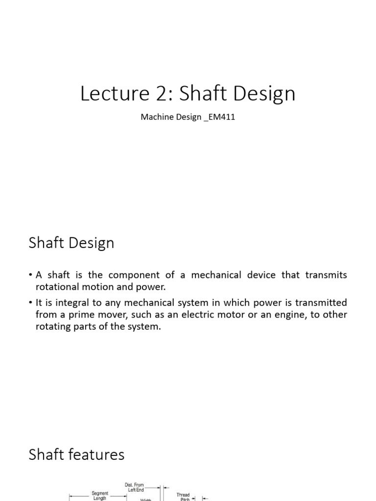Mechanical Shaft Design Guide | PDF | Strength Of Materials | Stress ...