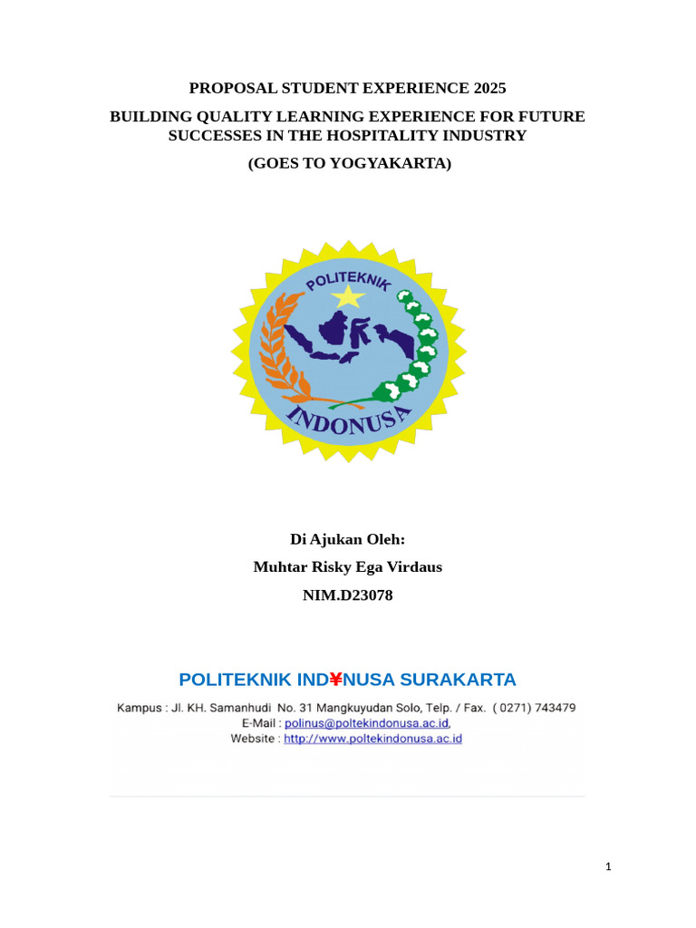 Proposal SE - Kelas Petang 2025 | PDF