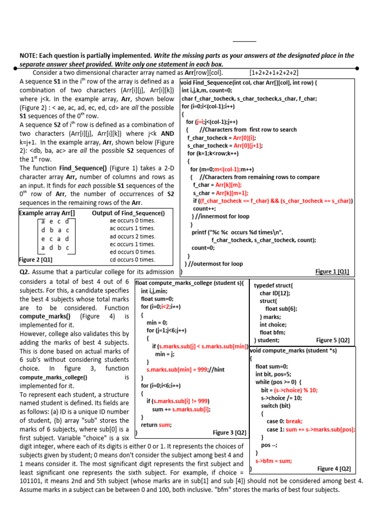 Part B - Solutions | PDF | Pointer (Computer Programming) | Computer Data