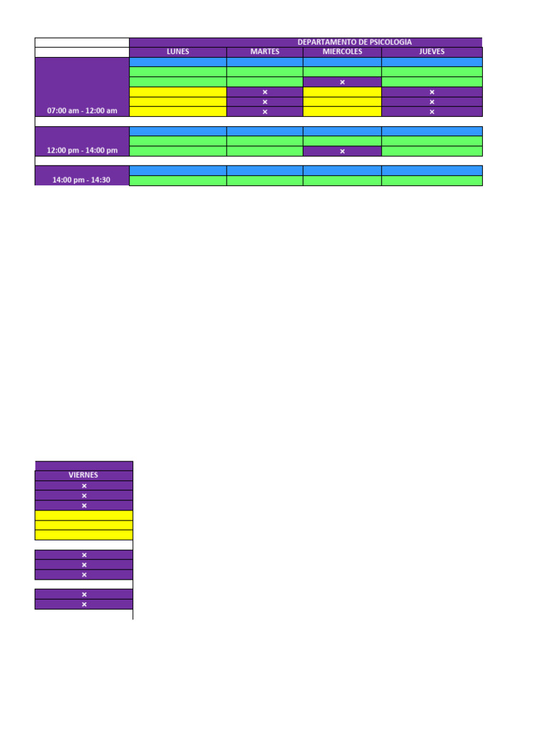 4. HORARIOS DE PPP (1) | PDF
