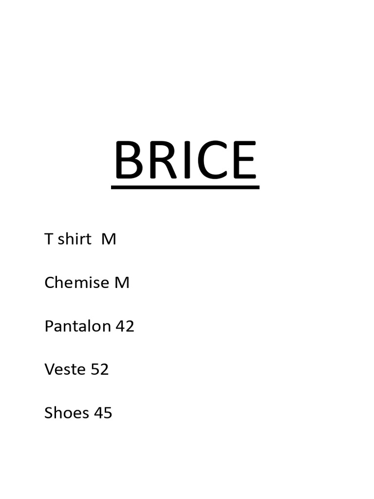 Brice | PDF