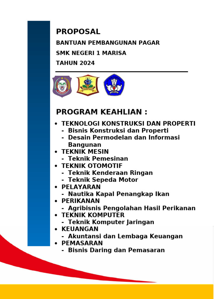 Proposal Pembuatan Saluran Air Dan Pagar | PDF