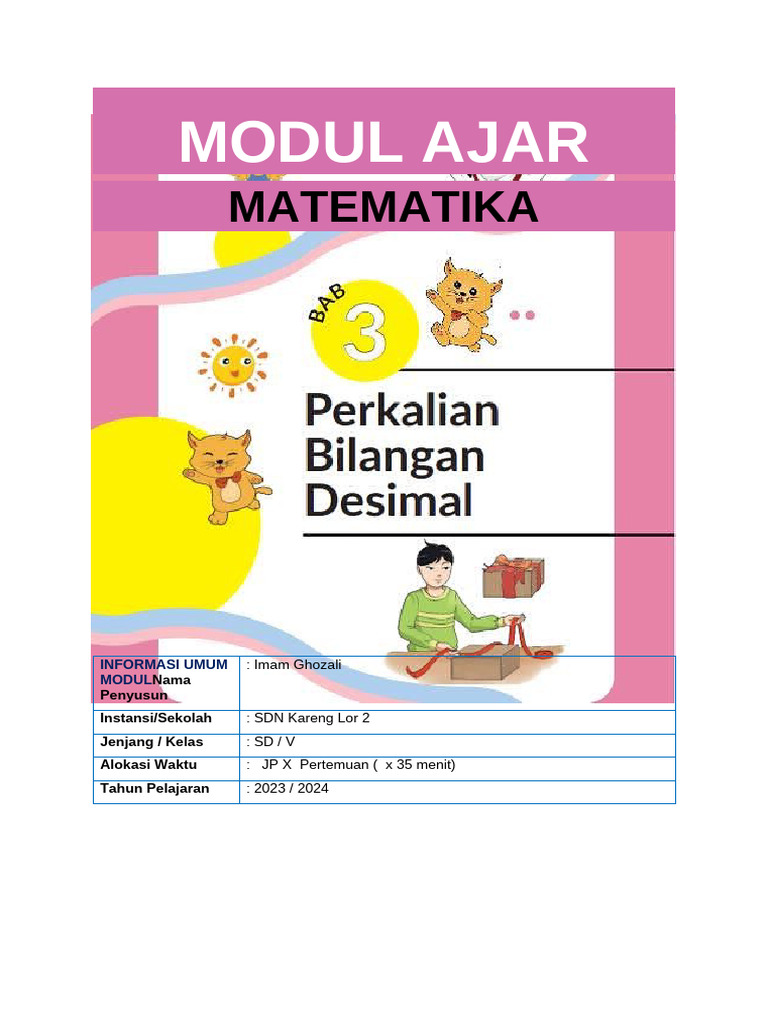 BAB 3 - MA Matematika Kls 5 (datadikdasmen.com) | PDF